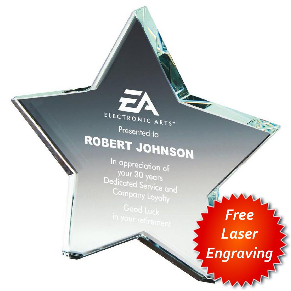 Engraved Star Awards – Priority Prizes